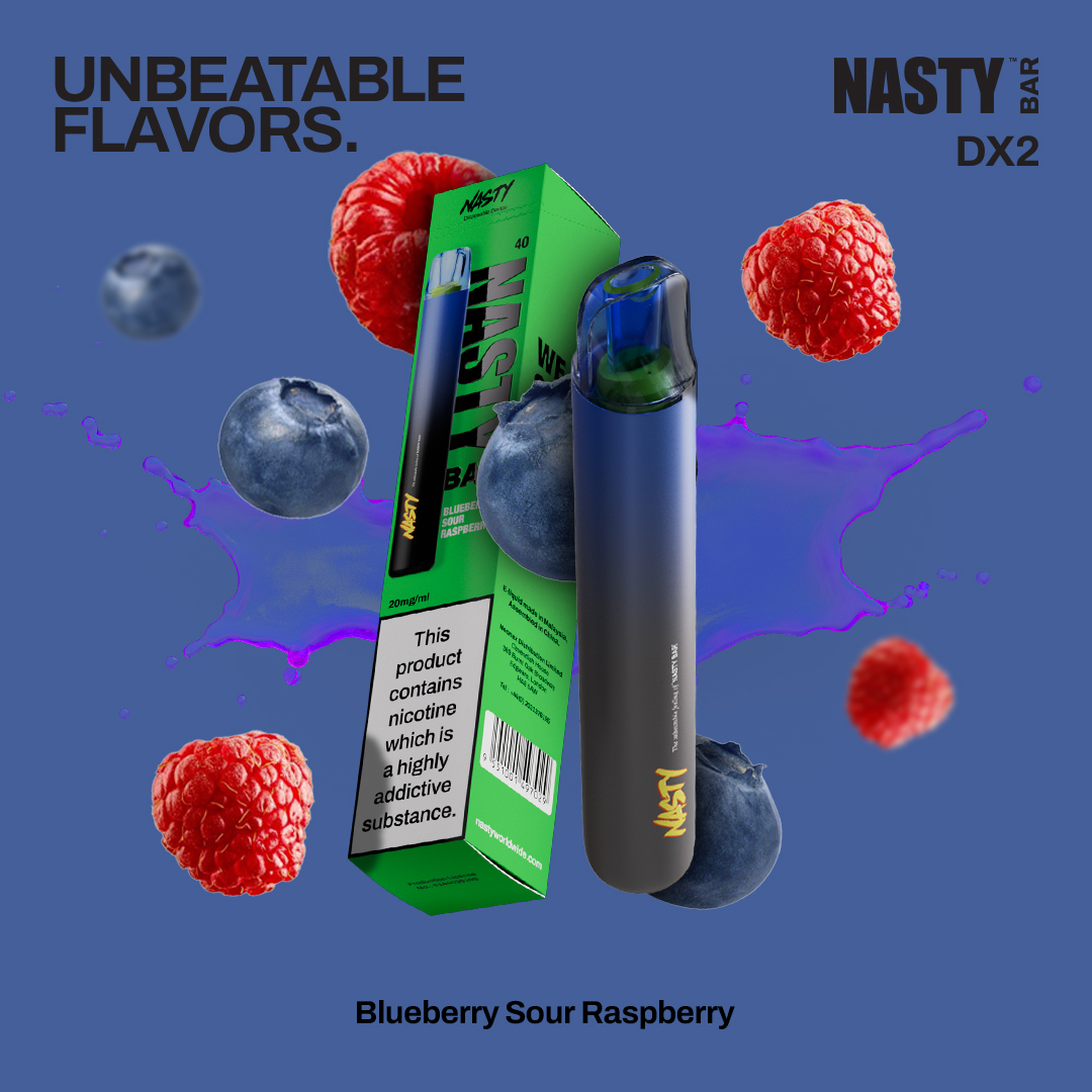 Blueberry Sour Raspberry - Nasty DX2 Disposable Vape | Ncig.store
